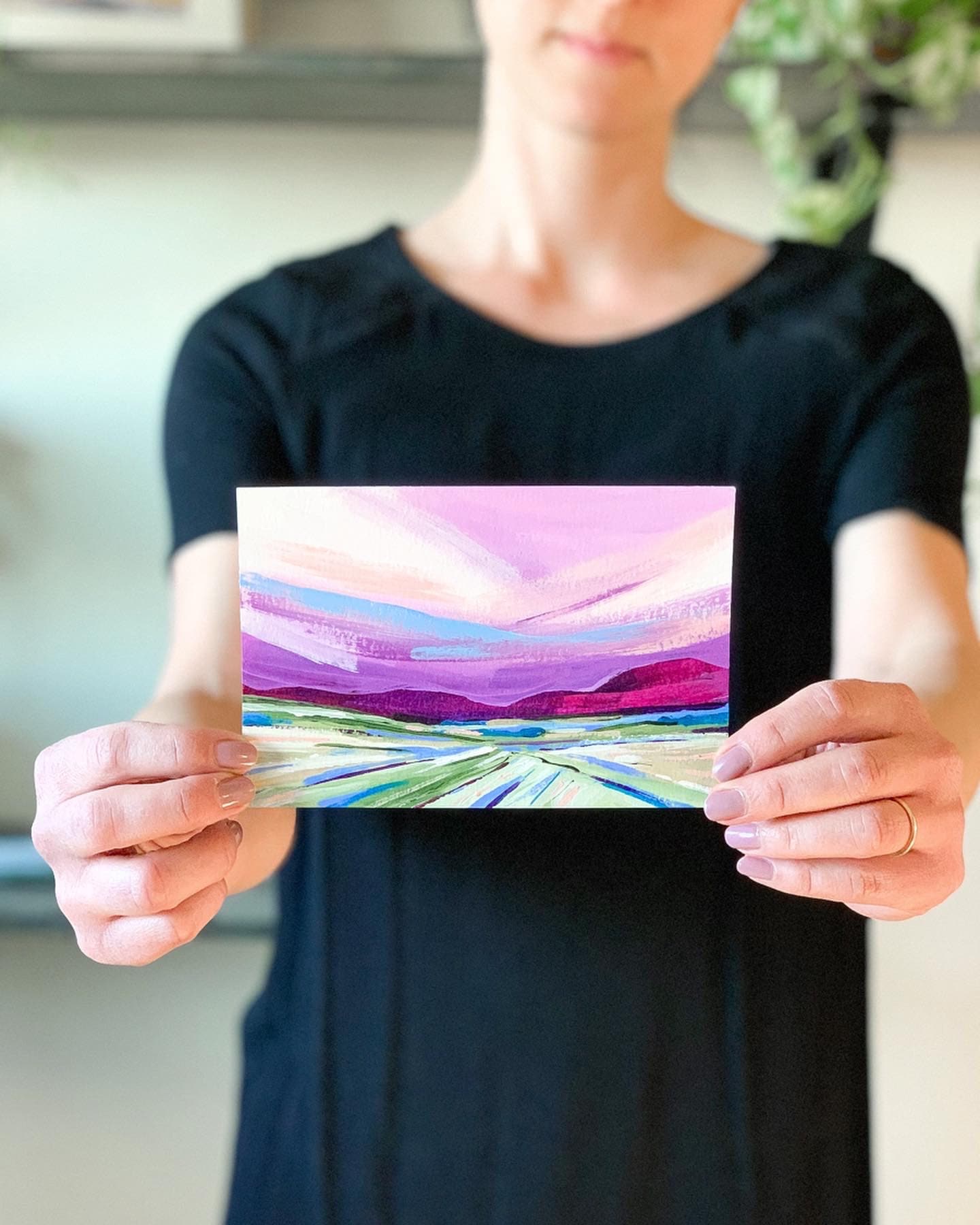 Desktop Wallpaper for Computer, INSTANT DOWNLOAD, Acrylic Landscape ...