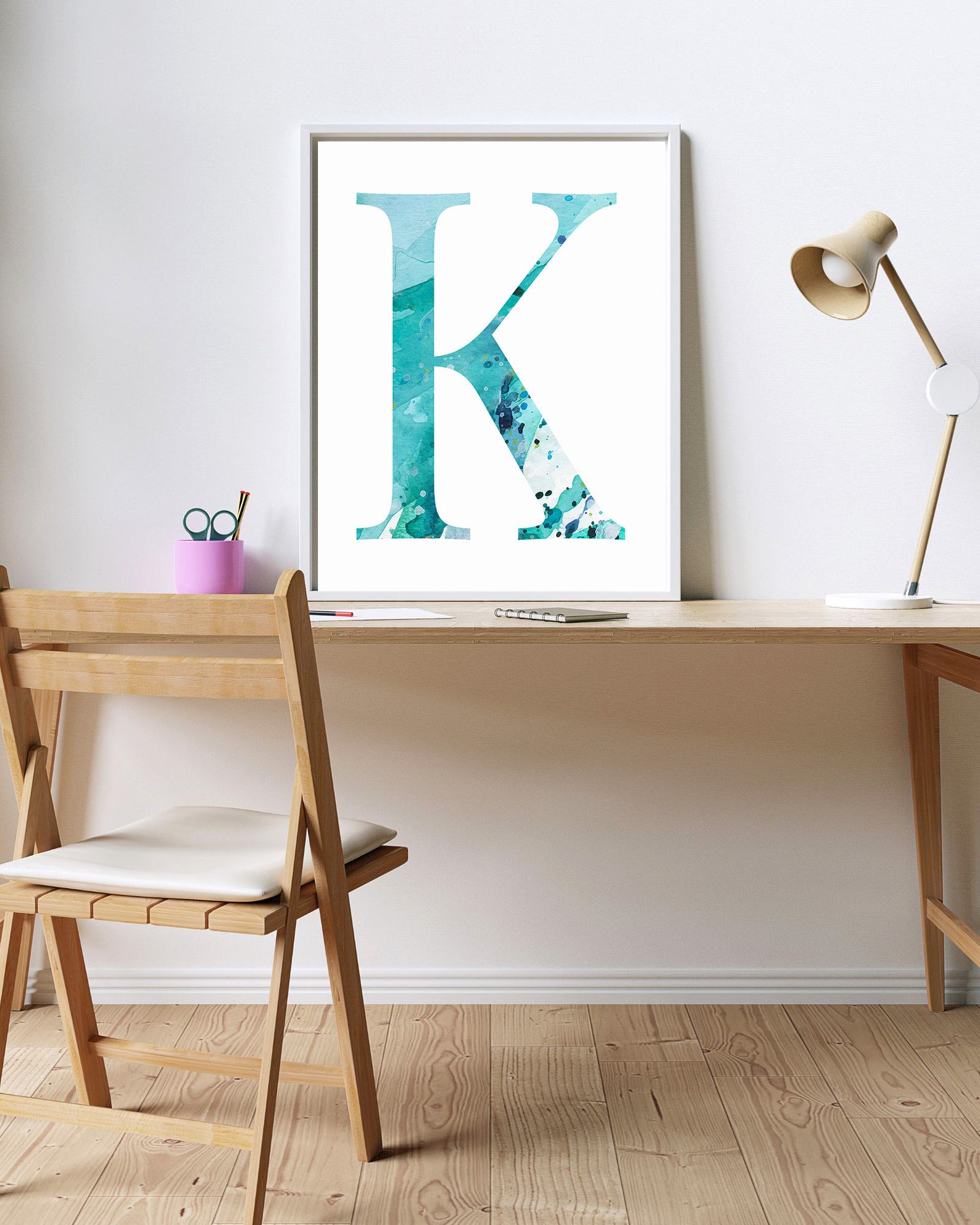 Letter "k" Poster Print, INSTANT ART, Name Initial Art, ABC Prints ...