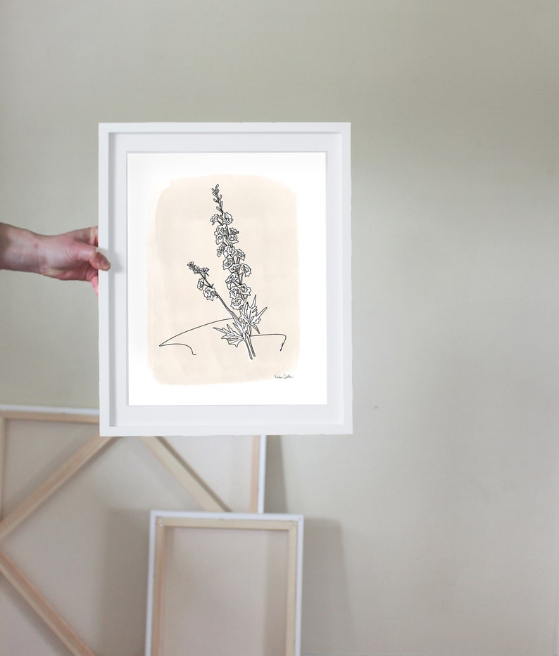 July Birth Month Flower Print. Instant Download. Print at Home Art ...