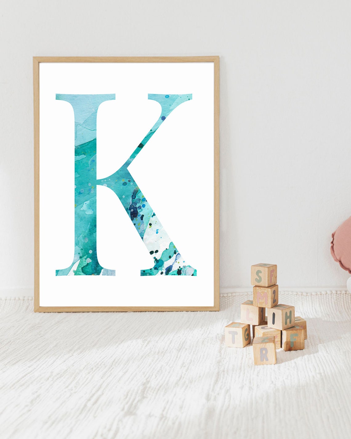 Letter "k" Poster Print, INSTANT ART, Name Initial Art, ABC Prints ...