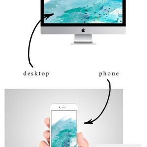IPhone Lock Screen, INSTANT DOWNLOAD, Teal Abstract Phone Background ...
