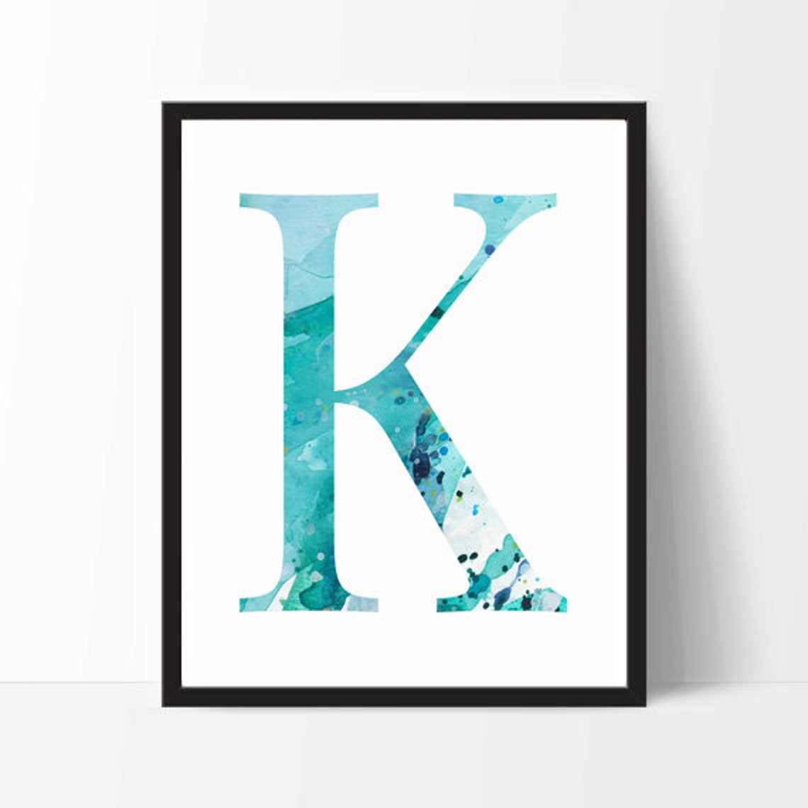 Letter "k" Poster Print, INSTANT ART, Name Initial Art, ABC Prints ...