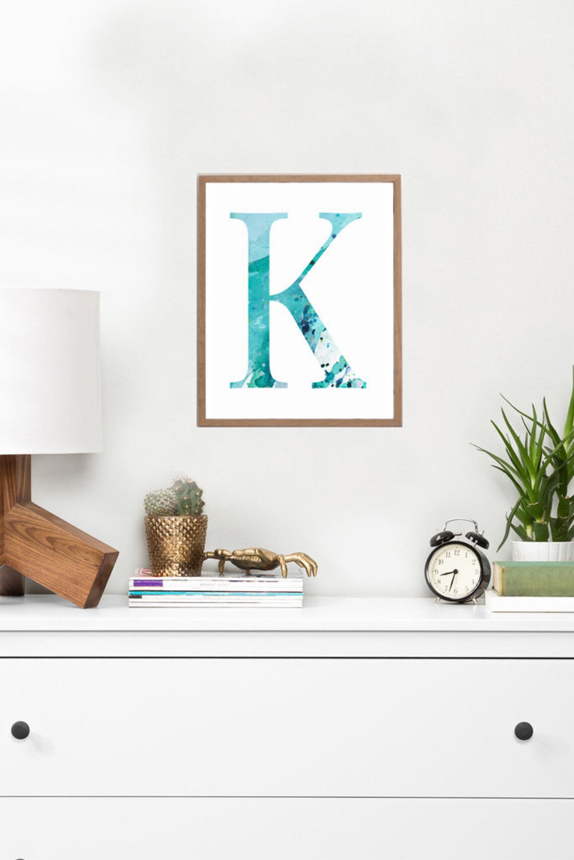 Letter "k" Poster Print, INSTANT ART, Name Initial Art, ABC Prints ...