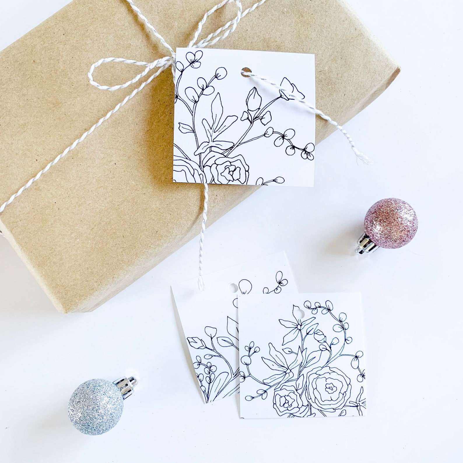 Printable Flower GIFT TAGS Perfect for Holiday Gift Wrapping. - Etsy