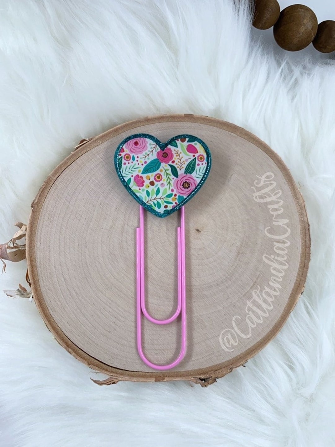 Jumbo Paperclip Bookmark Heart Bookmark Planner Clip - Etsy