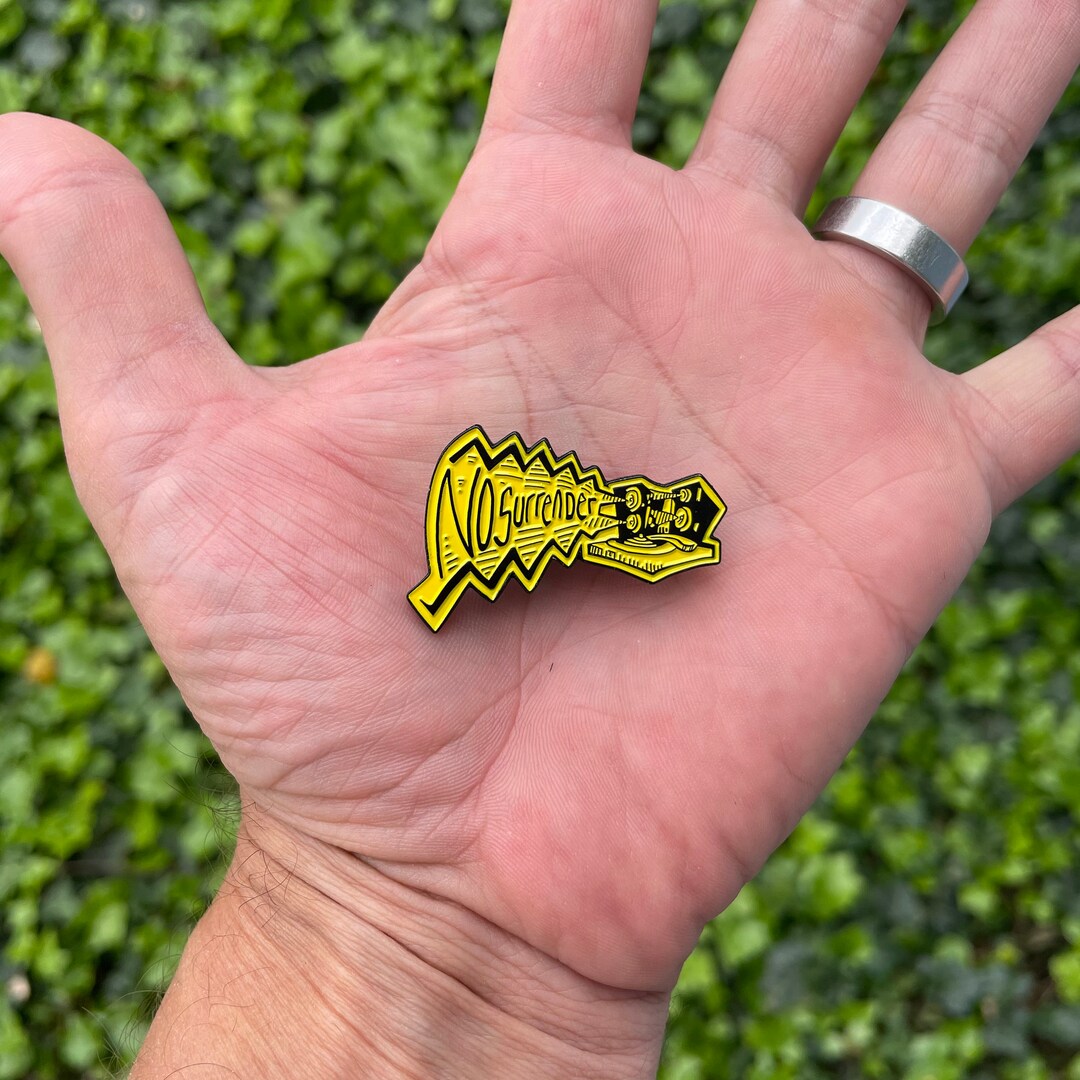 No Surrender Style Enamel Pin - Etsy
