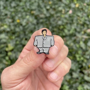 Big Suit Style Enamel Pin - Etsy