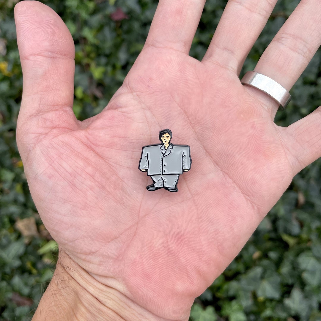 Big Suit Style Enamel Pin - Etsy