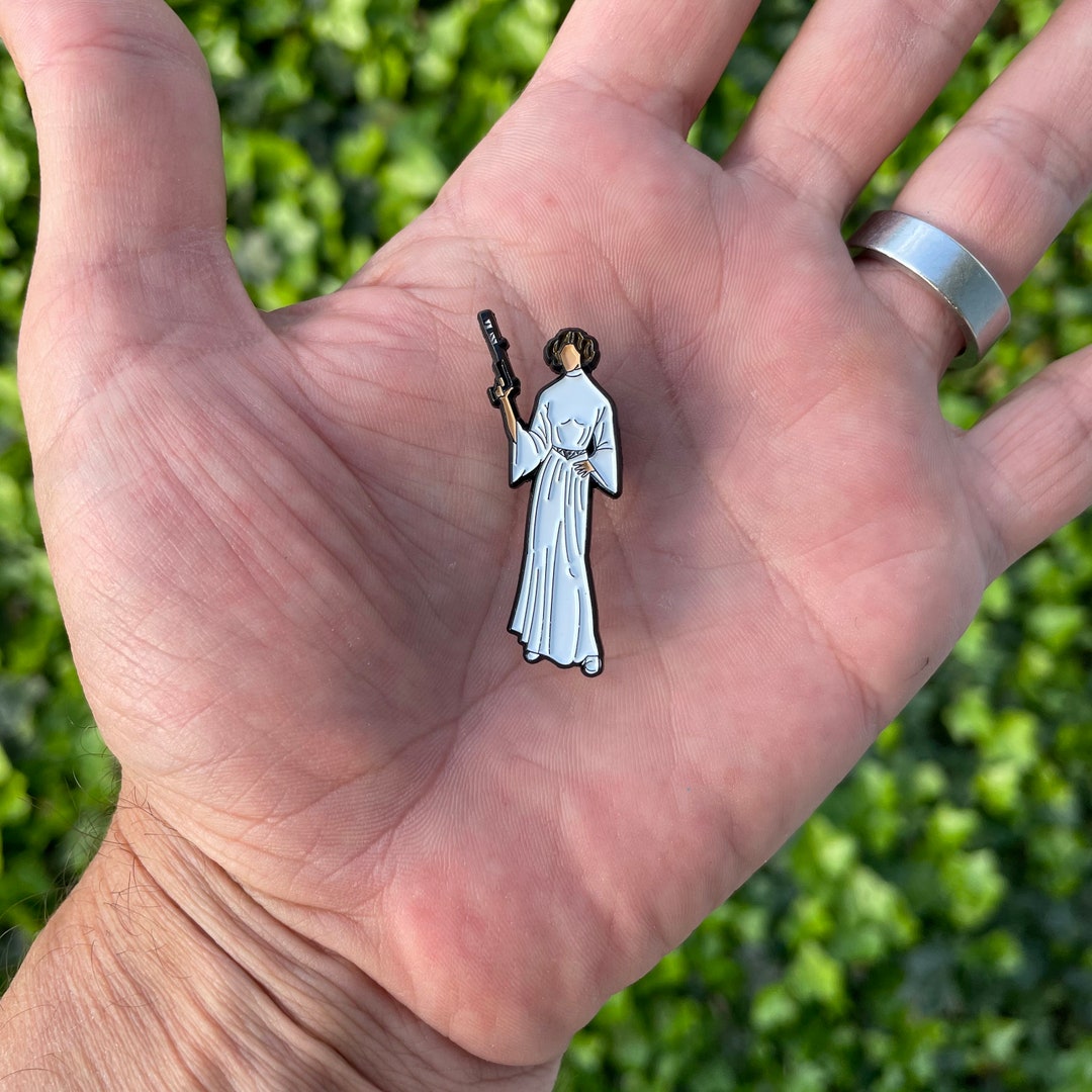 Princess Leia Style Enamel Pin - Etsy