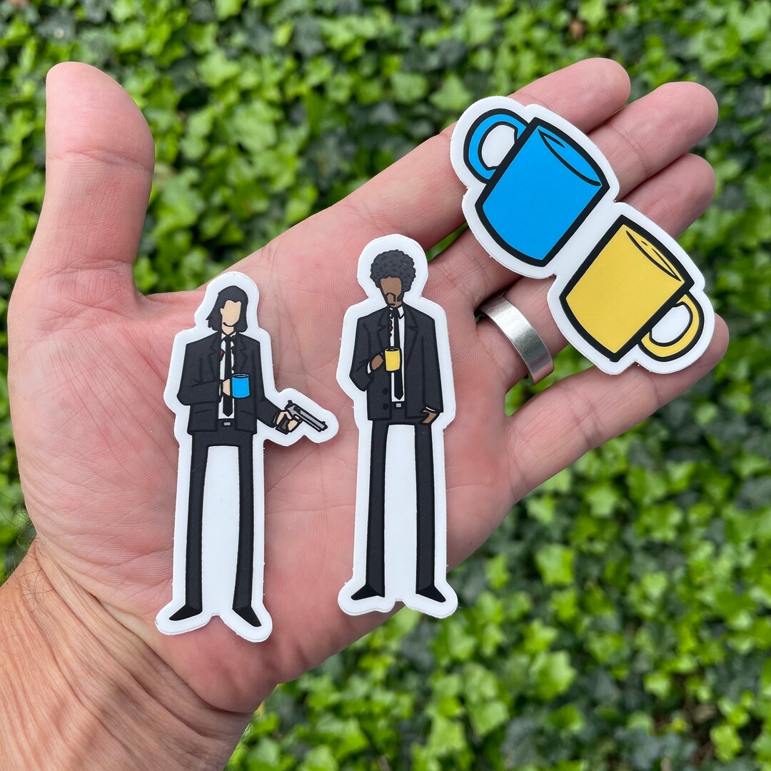 Pulp Fiction Style Sticker Set - Etsy