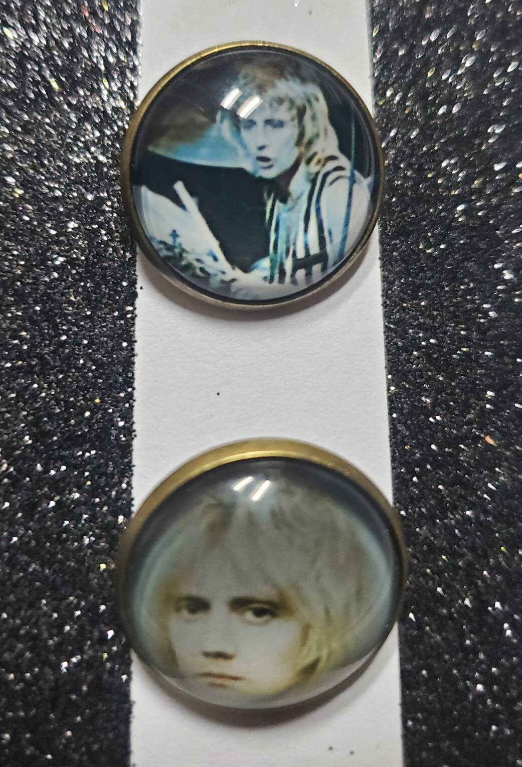 Roger Taylor Pin Set..set of 4 Roger Taylor Pins..fire..young Hot 70s ...