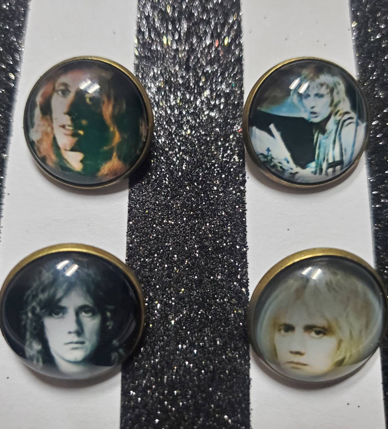 Roger Taylor Pin Set..set of 4 Roger Taylor Pins..fire..young Hot 70s ...