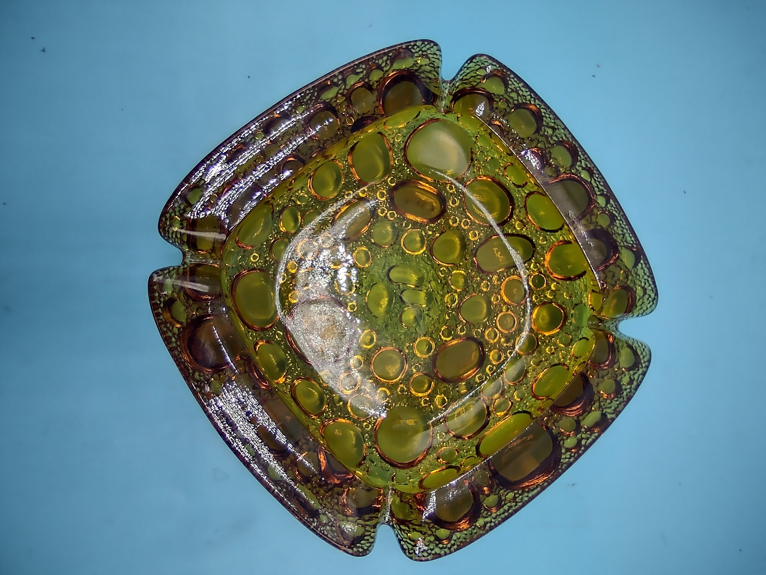 Vintage Amber Glass Pebble Ashtray Libbey Ashtray - Etsy