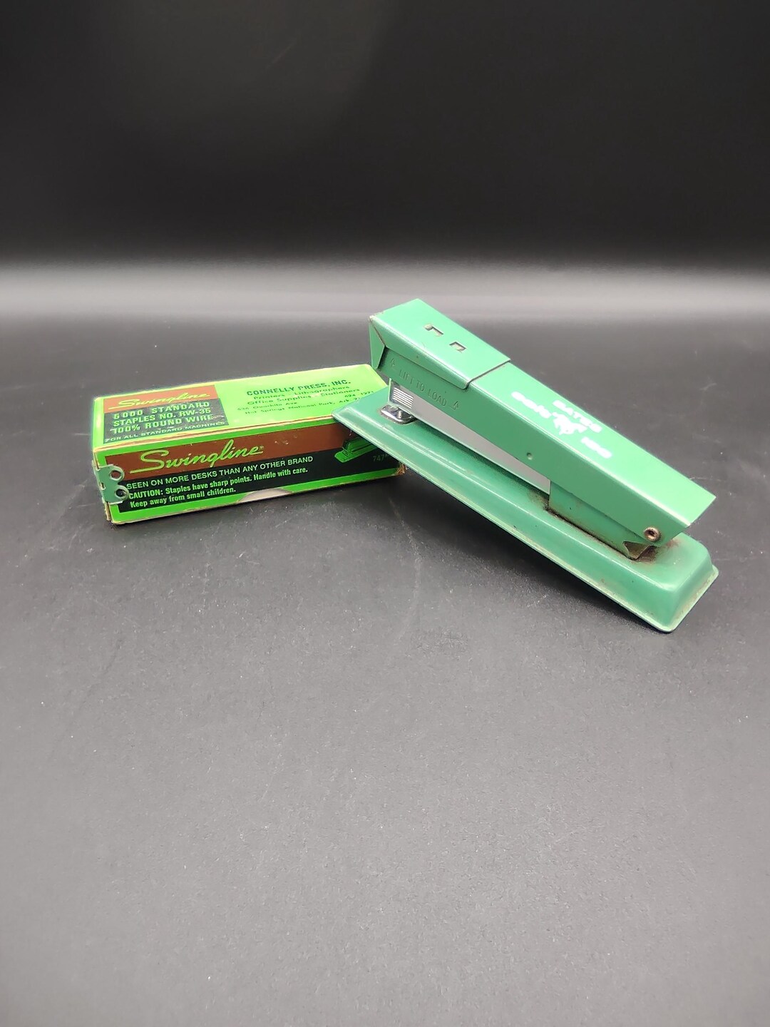 Green Bates Colt 150 Stapler Vintage Box Staples Works Great - Etsy