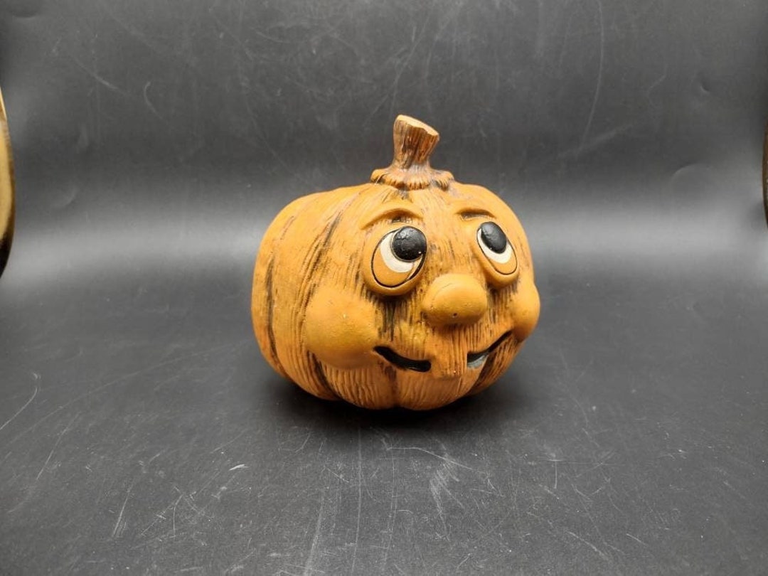 Vintage Halloween Jack O Lantern Pumpkin Planter Grotesque - Etsy