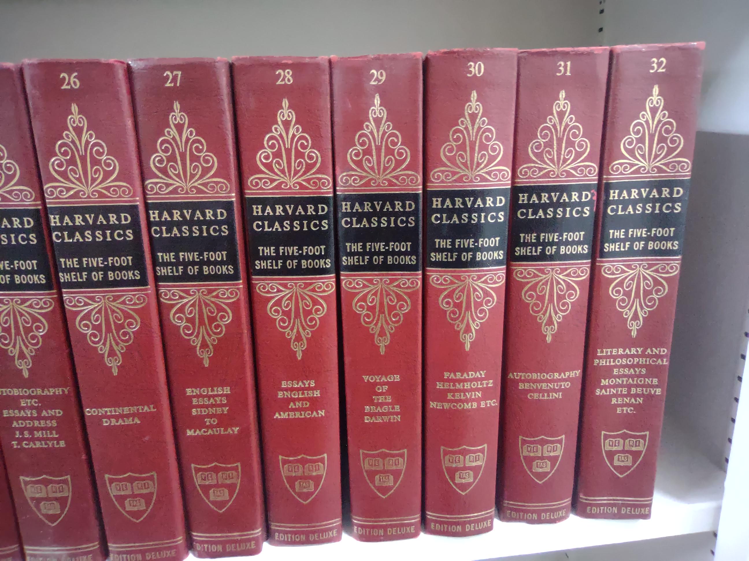 Harvard Classics 55th Edition Red Bound Decorative Books - Etsy