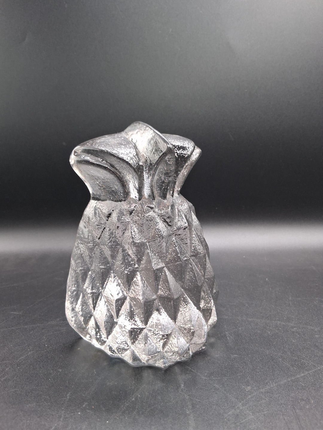 Blenko Glass Block Clear Pineapple Bookend - Etsy