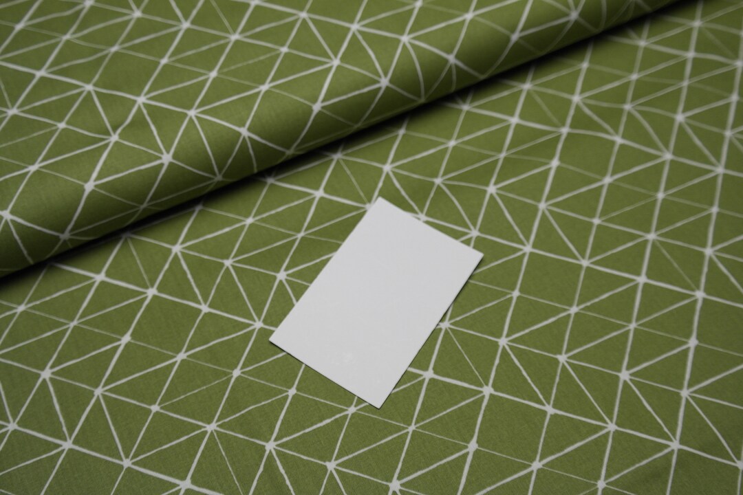 Cotton Weaving Kurt Lines Lines Olive - Etsy