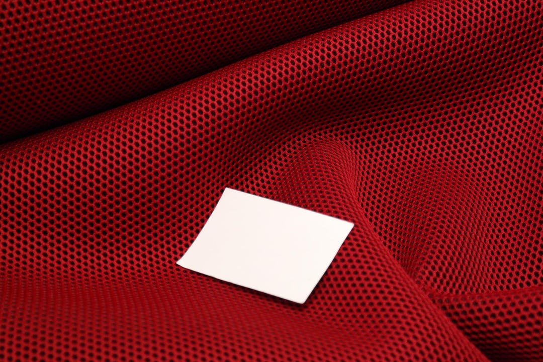 3D Mesh With Fabric Back Mesh With Padded Back Red Black - Etsy