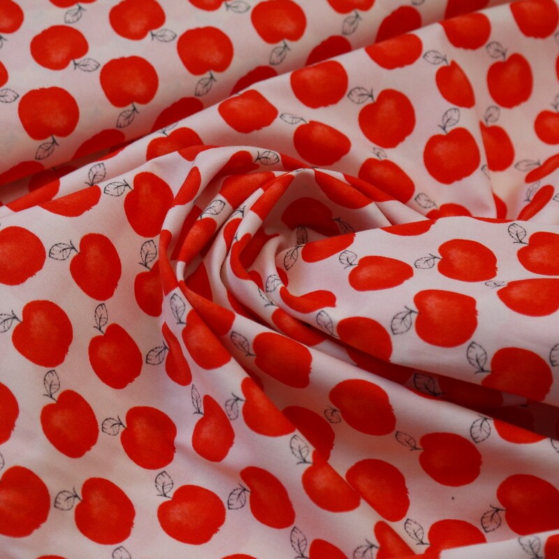 Apple Fabric - Etsy UK