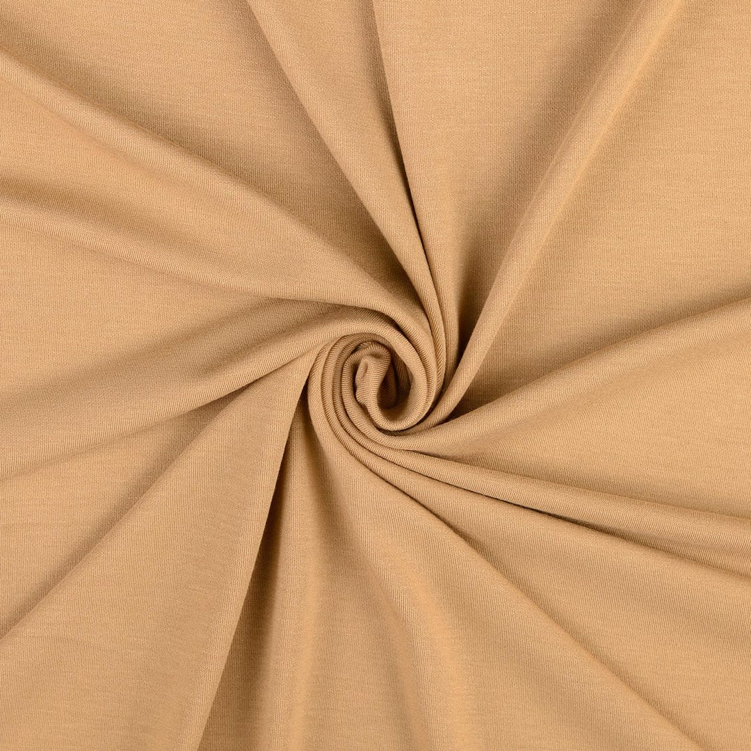 Jersey Interlock Viscose Plain Beige - Etsy