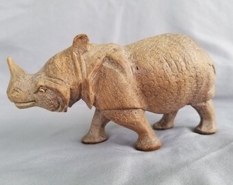 Wood Rhino | Etsy