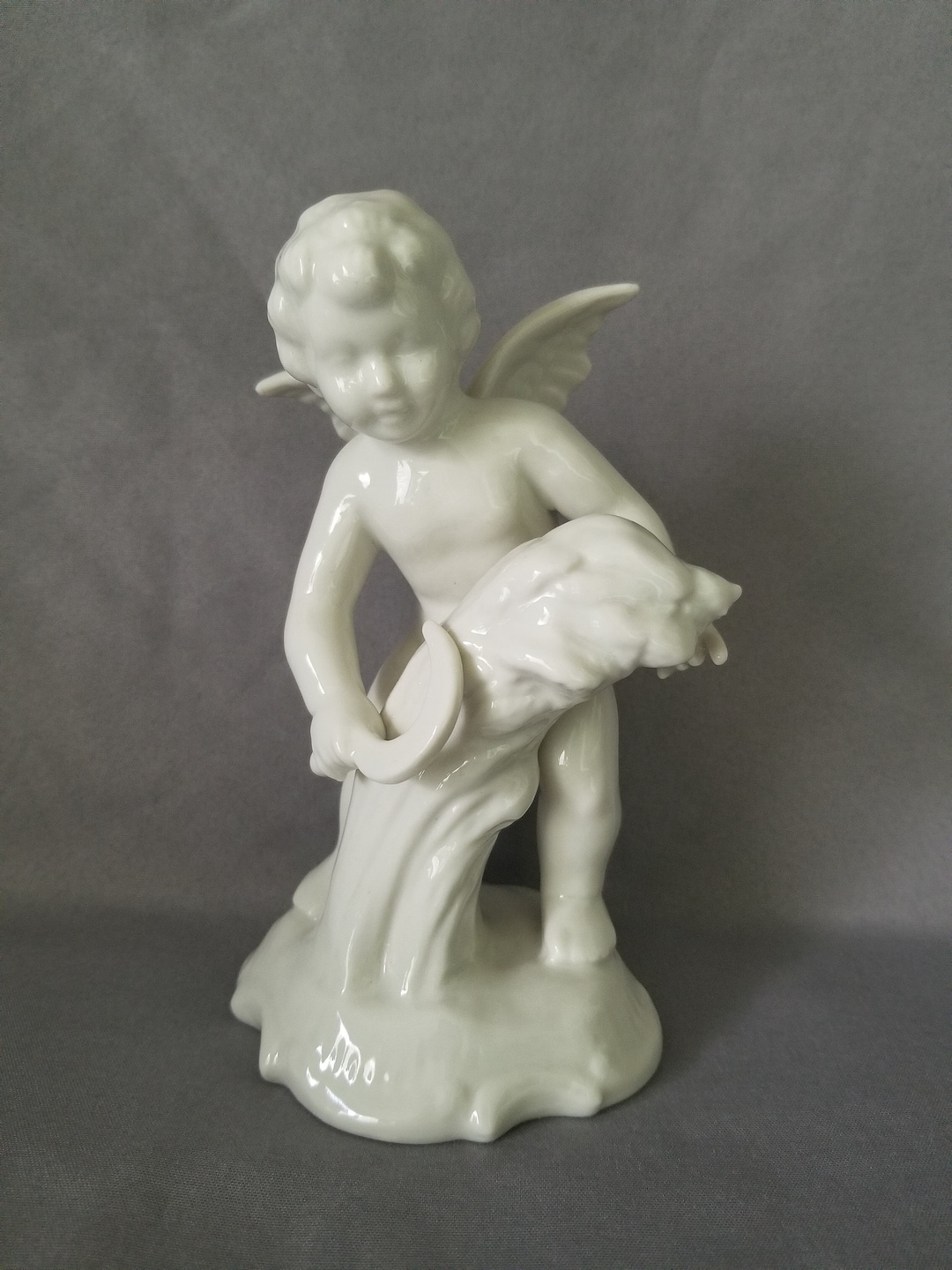 Dresden Karl-heinz Klette Porcelain Angel Cherub With Sickle & Wheat - Etsy