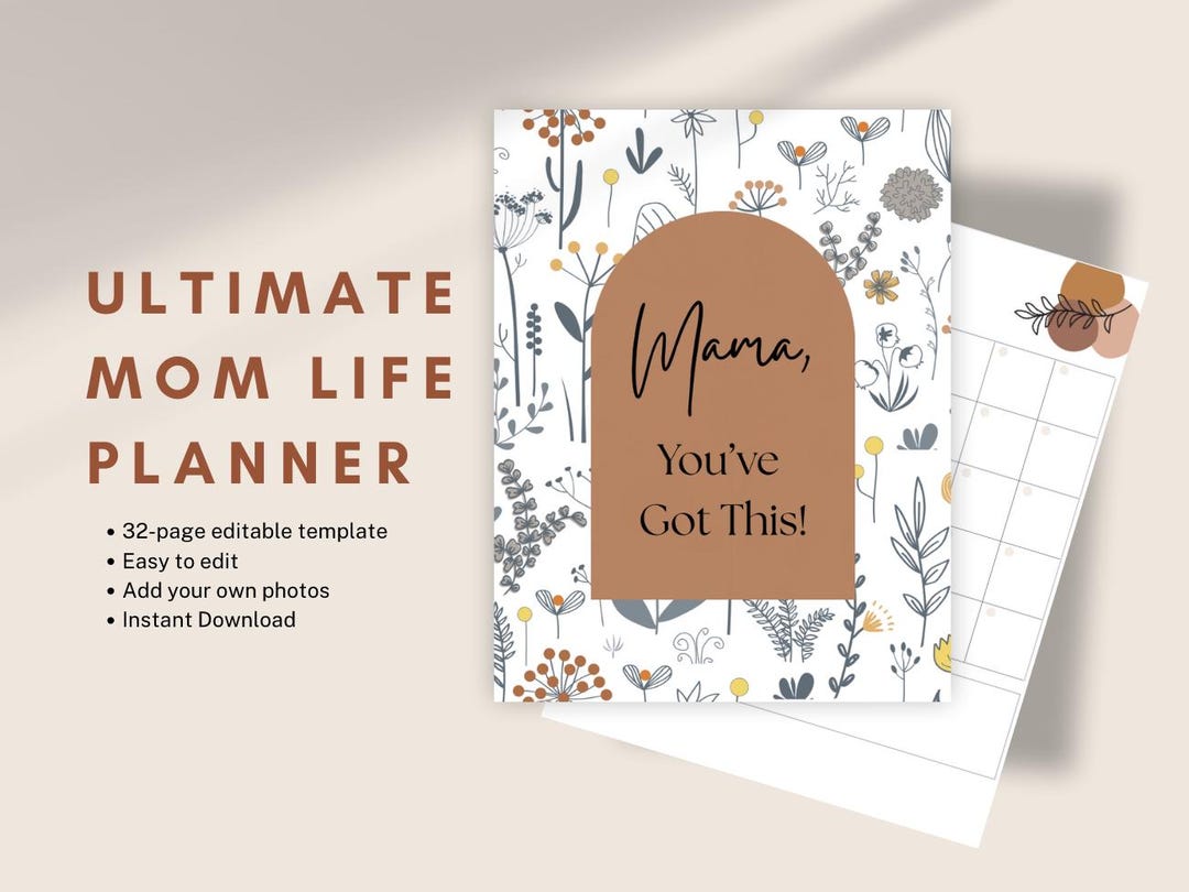 Ultimate Undated Mom Life Planner | Daily, Weekly, Monthly, Meal ...