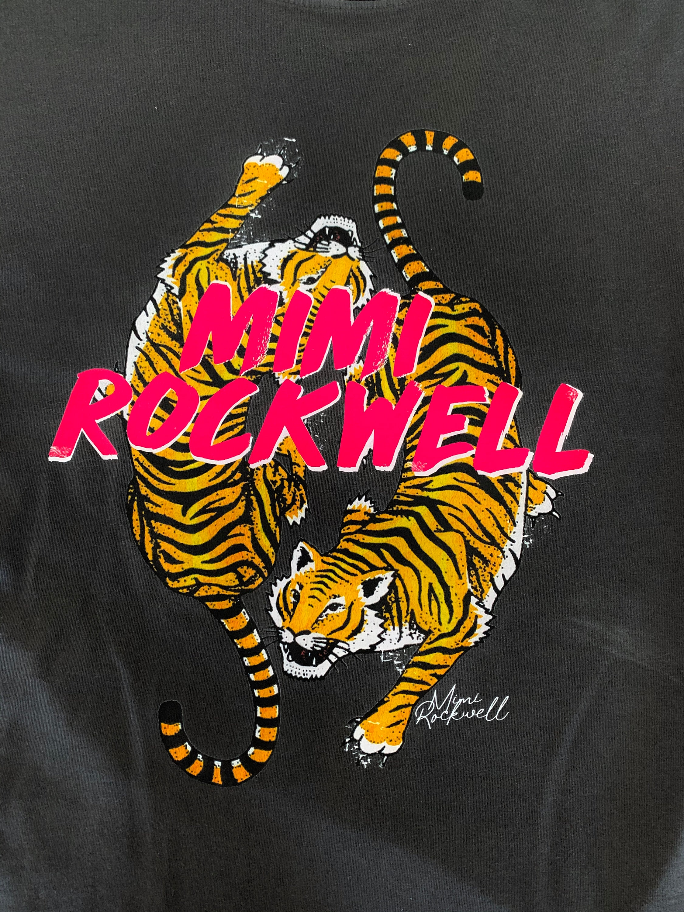 Mimi Rockwell women's faded leopard print tee