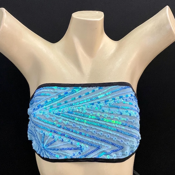 Sequin Tube Top - Etsy