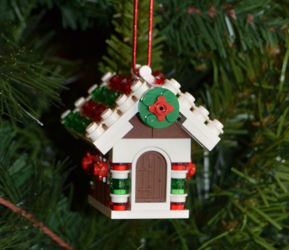 Gingerbread House Christmas Ornament With Instructions Build - Etsy