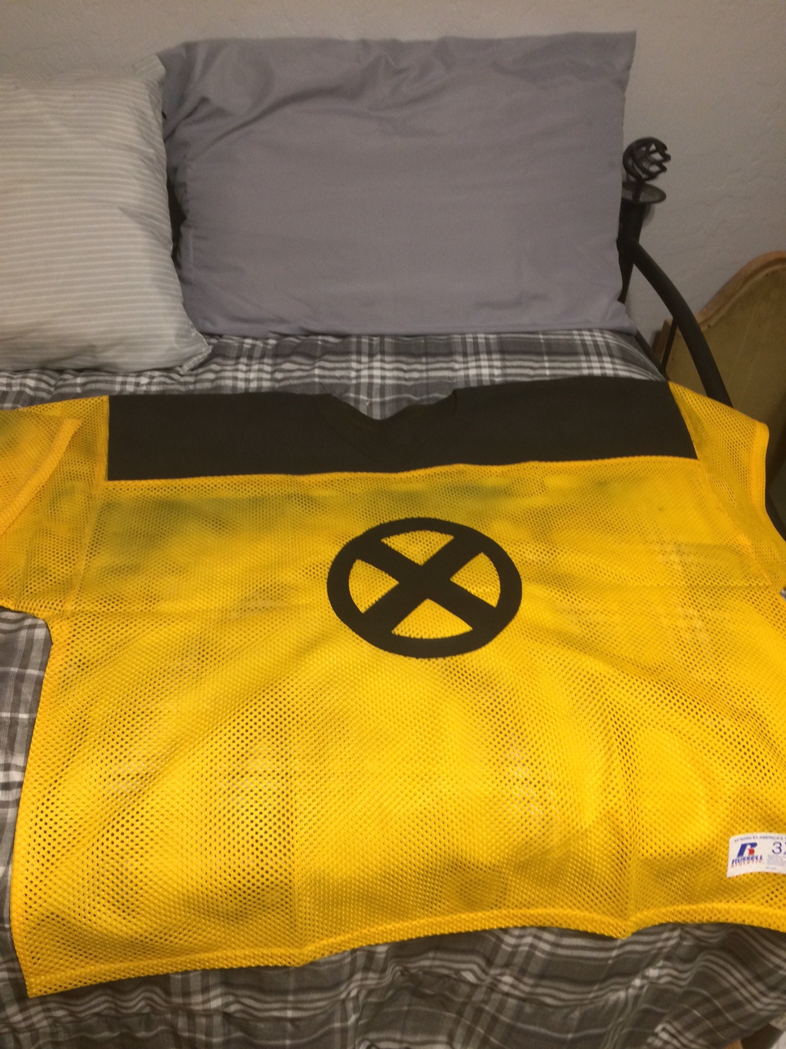 Deadpool X men trainee jersey. The front and back black parts | Etsy