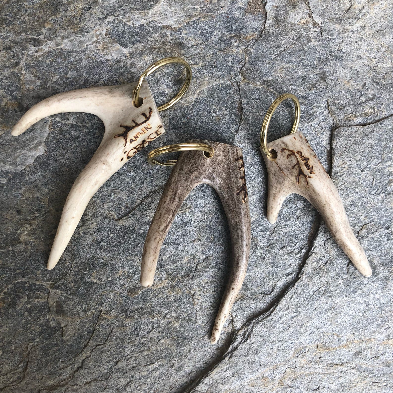 Antler Key Chain - Etsy