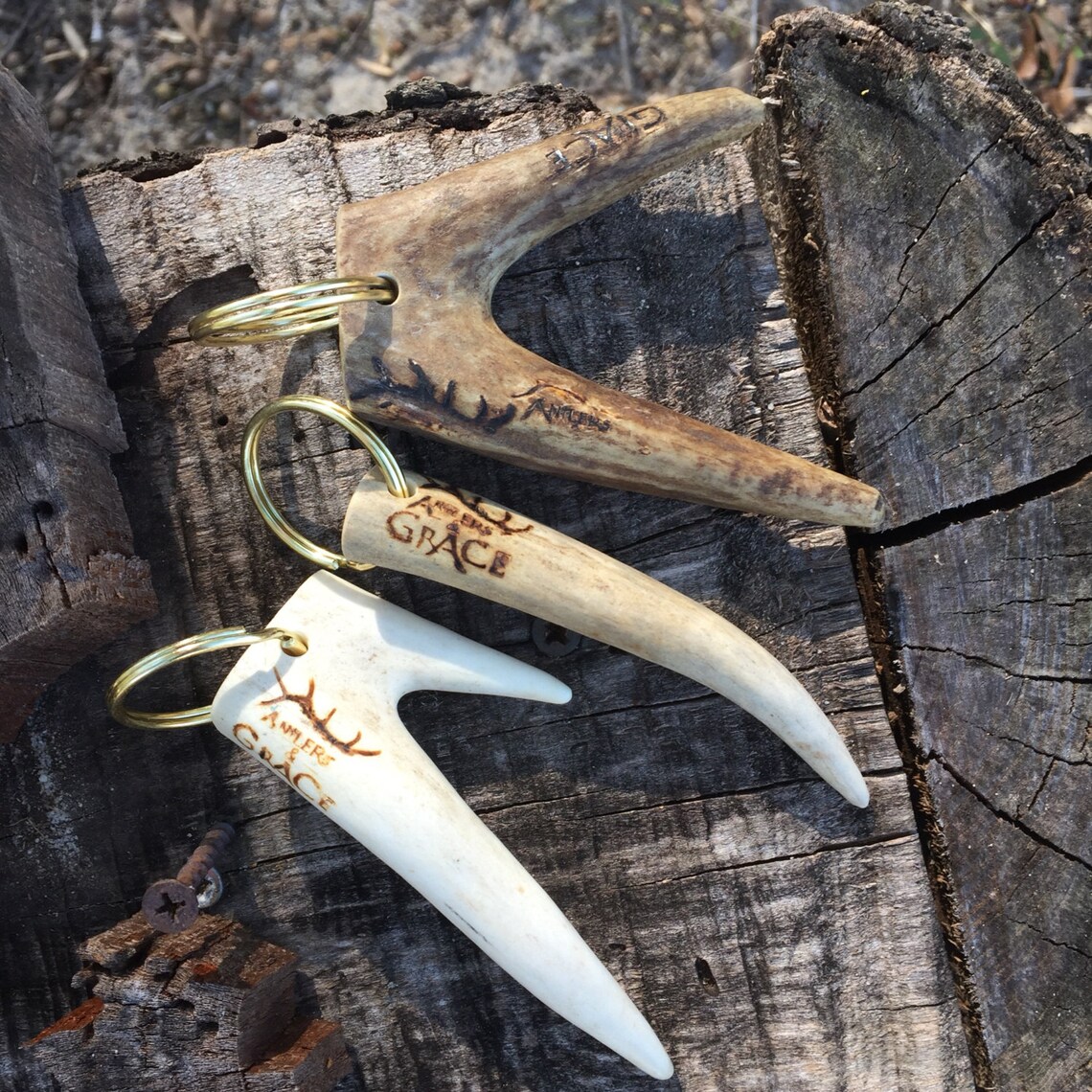Antler Key Chain - Etsy