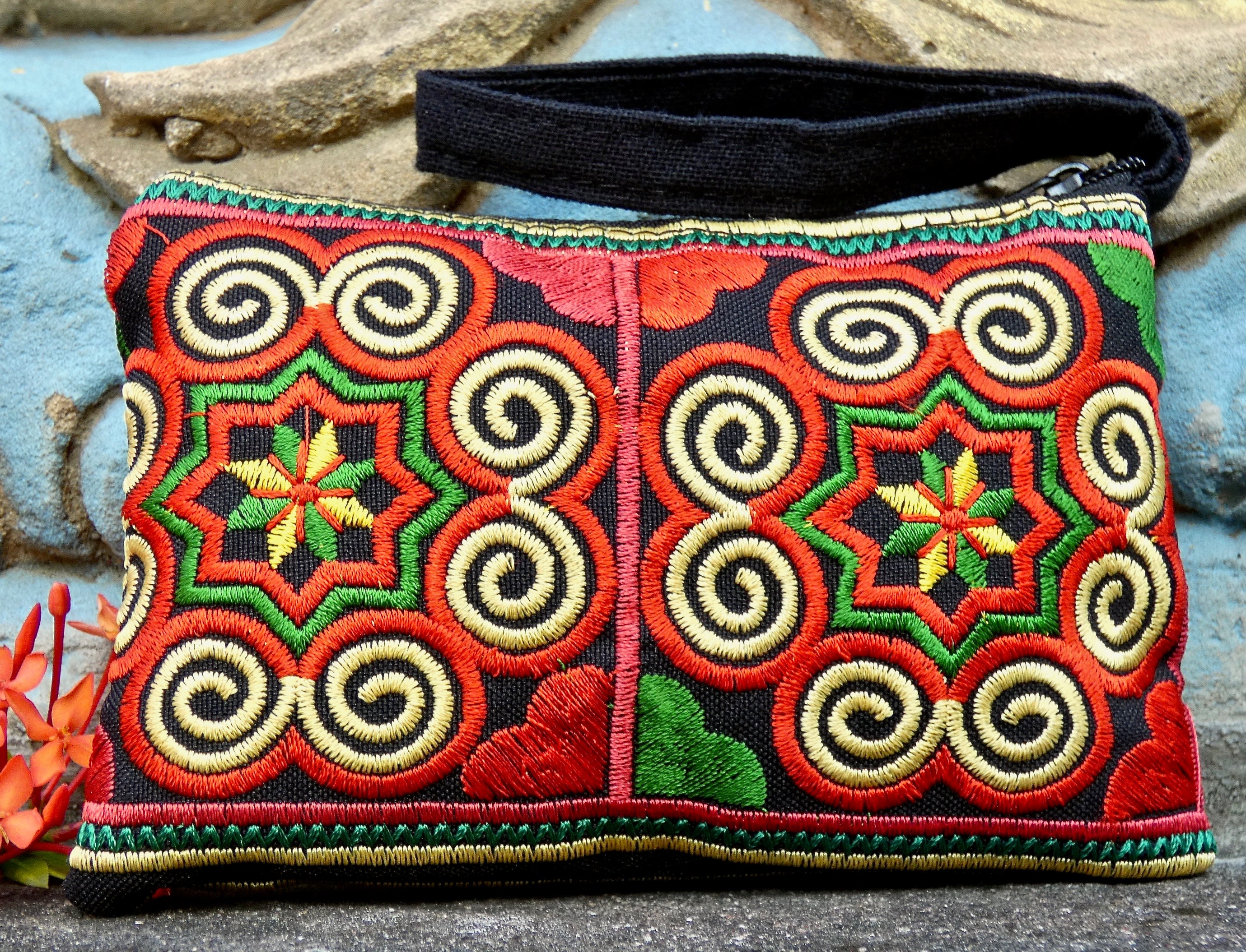 Embroidered Hmong Purse Coin Purse Small Purse Thai Purse - Etsy