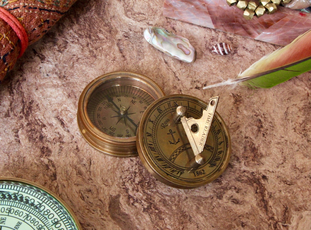 Vintage Style Compass, Nautical Compass, Handmade Brass Compass ...