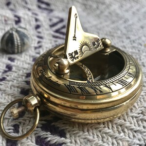 Brass Pocket Compass Vintage Style Compass Handmade - Etsy