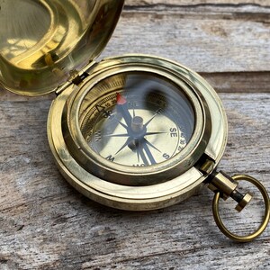Pocket Compass | Vintage Style Compass | Handmade Compass | Travel ...