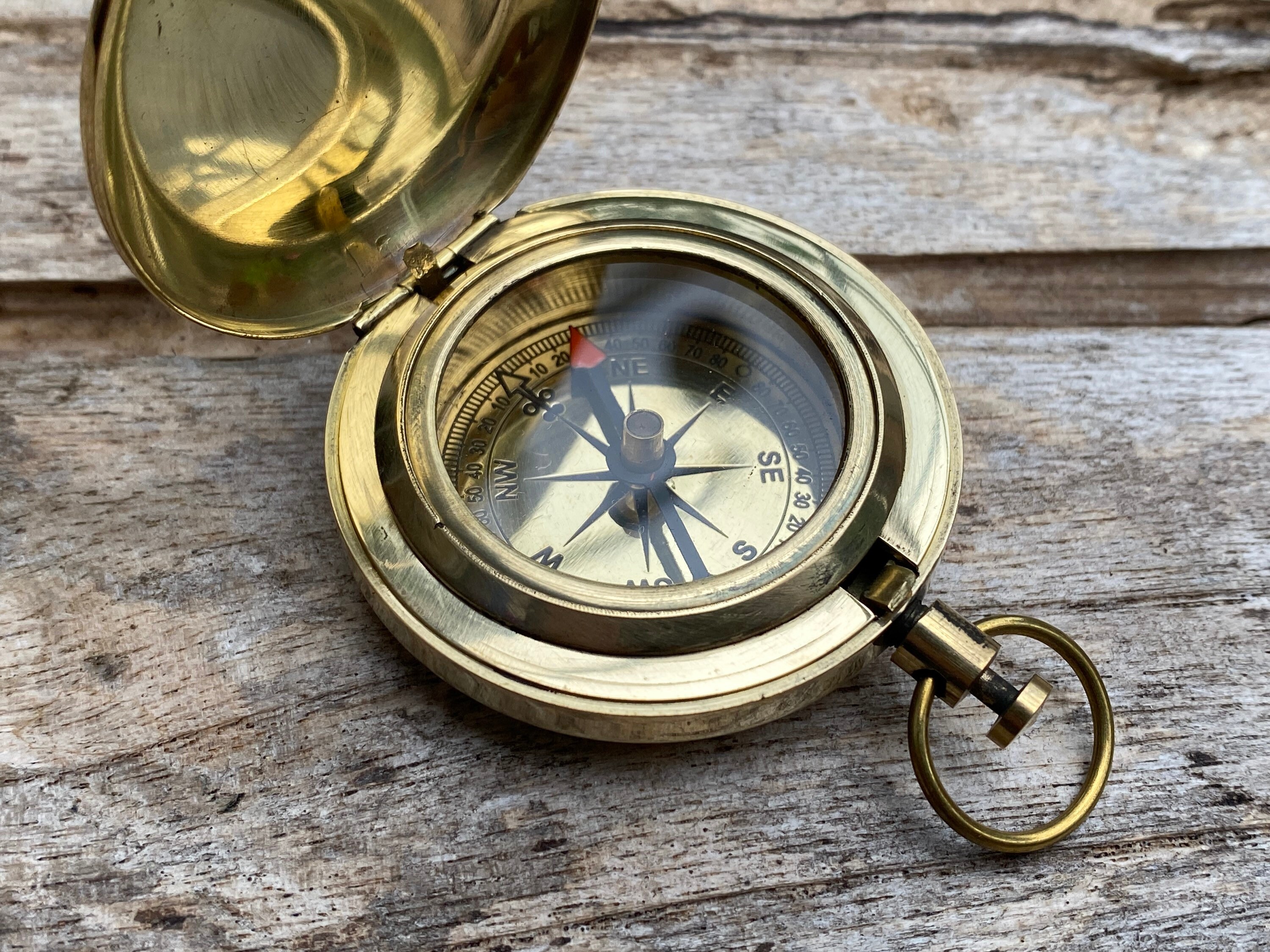 Pocket Compass Vintage Style Compass Handmade Compass - Etsy