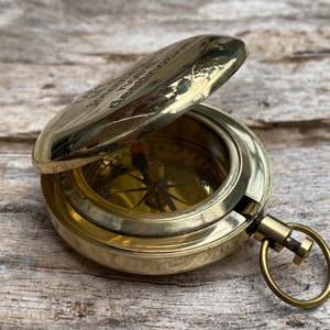 Pocket Compass | Vintage Style Compass | Handmade Compass | Travel ...