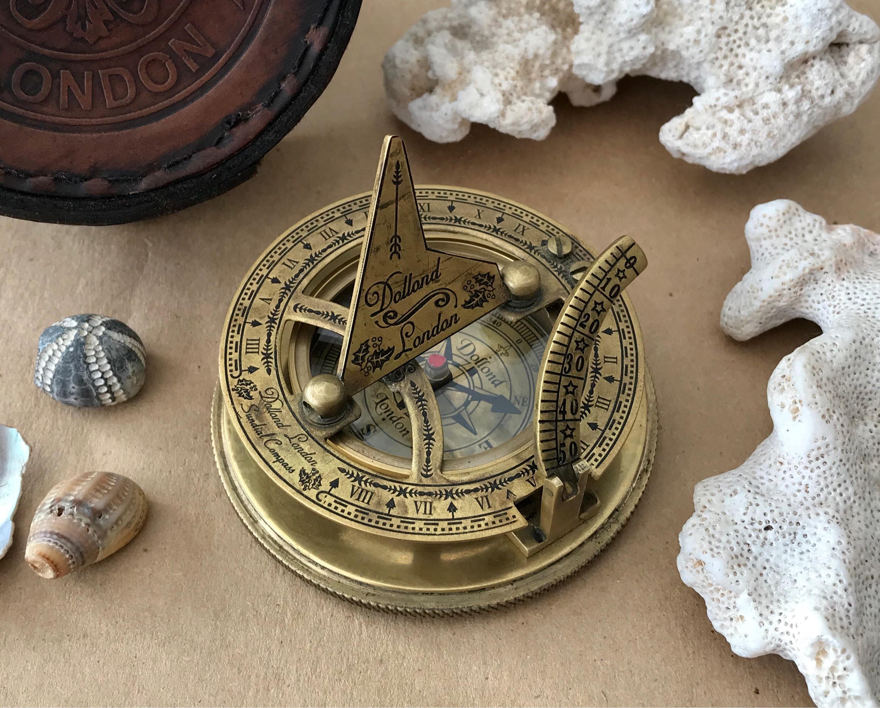 Nautical Compass With Case Vintage Compass Brass Compass - Etsy UK