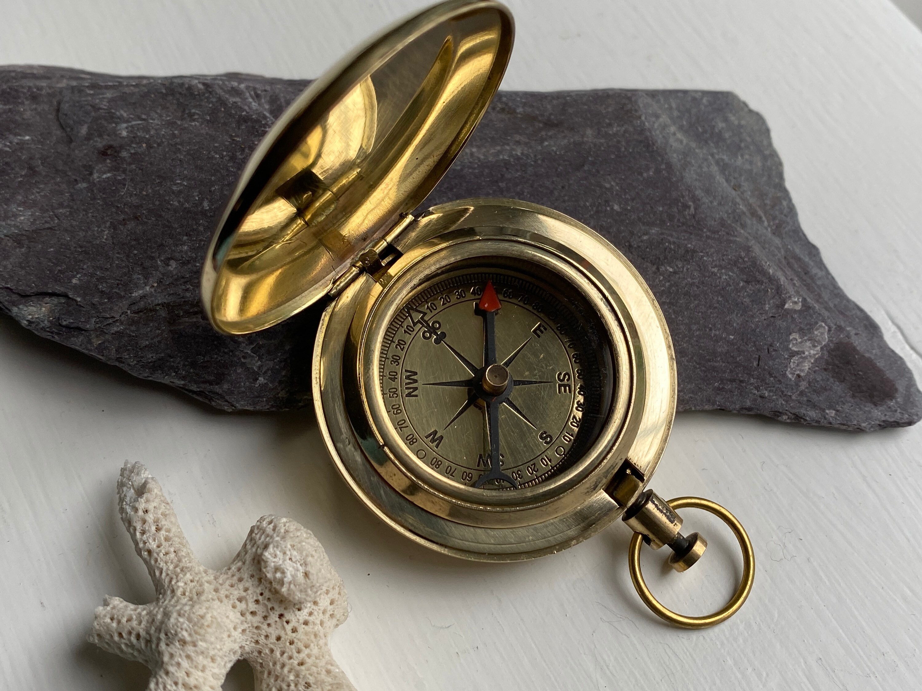 Pocket Compass Vintage Style Compass Handmade Compass - Etsy