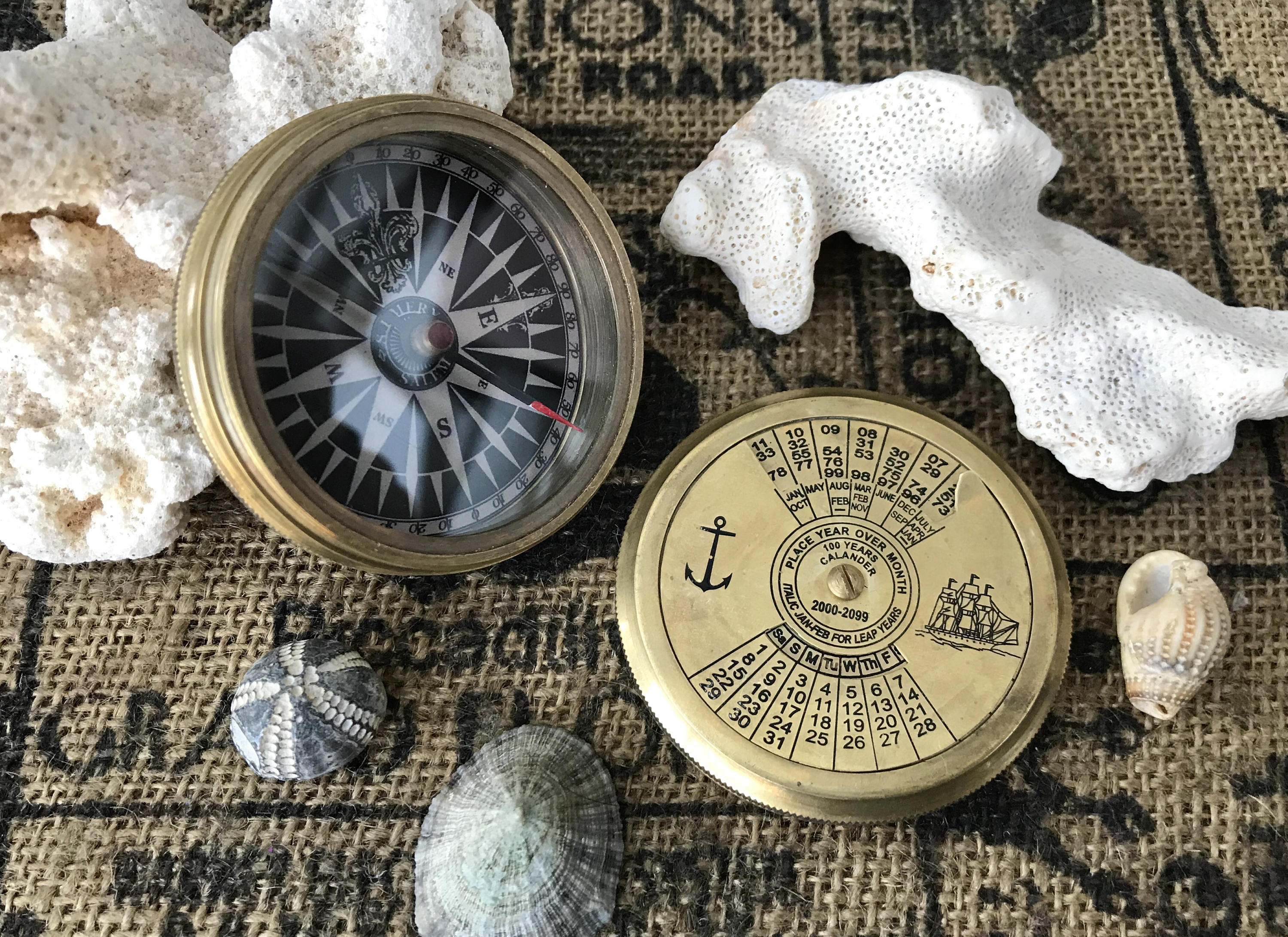 Nautical Compass Vintage Style Compass Brass Compass - Etsy UK