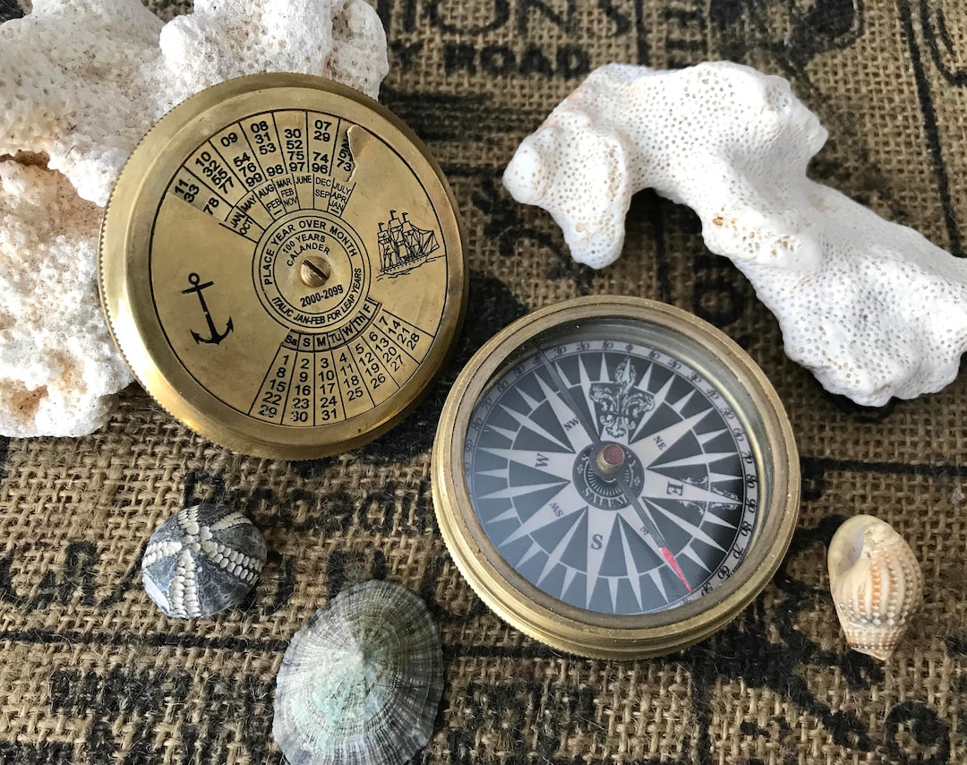 Nautical Compass | Vintage Style Compass | Brass Compass| Maritime ...