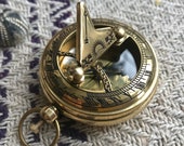 Brass Pocket Compass Vintage Style Compass Handmade - Etsy