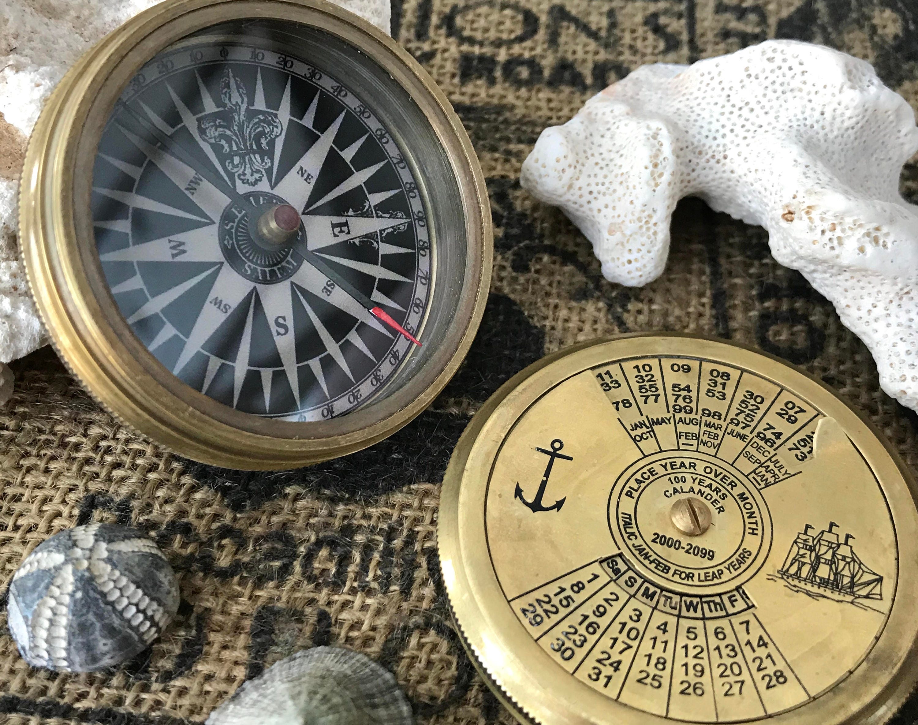 Nautical Compass Vintage Style Compass Brass Compass - Etsy UK