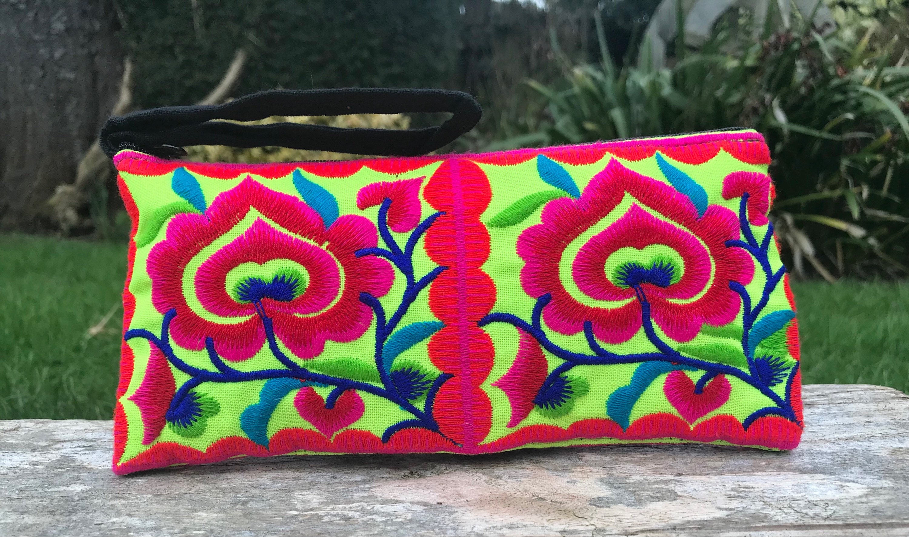 Embroidered Thai Purse Hmong Wristlet Ethnic Purse Boho - Etsy UK
