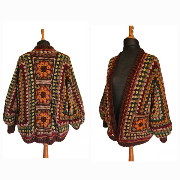 Hexagon Cardigan Crochet Pattern - Etsy