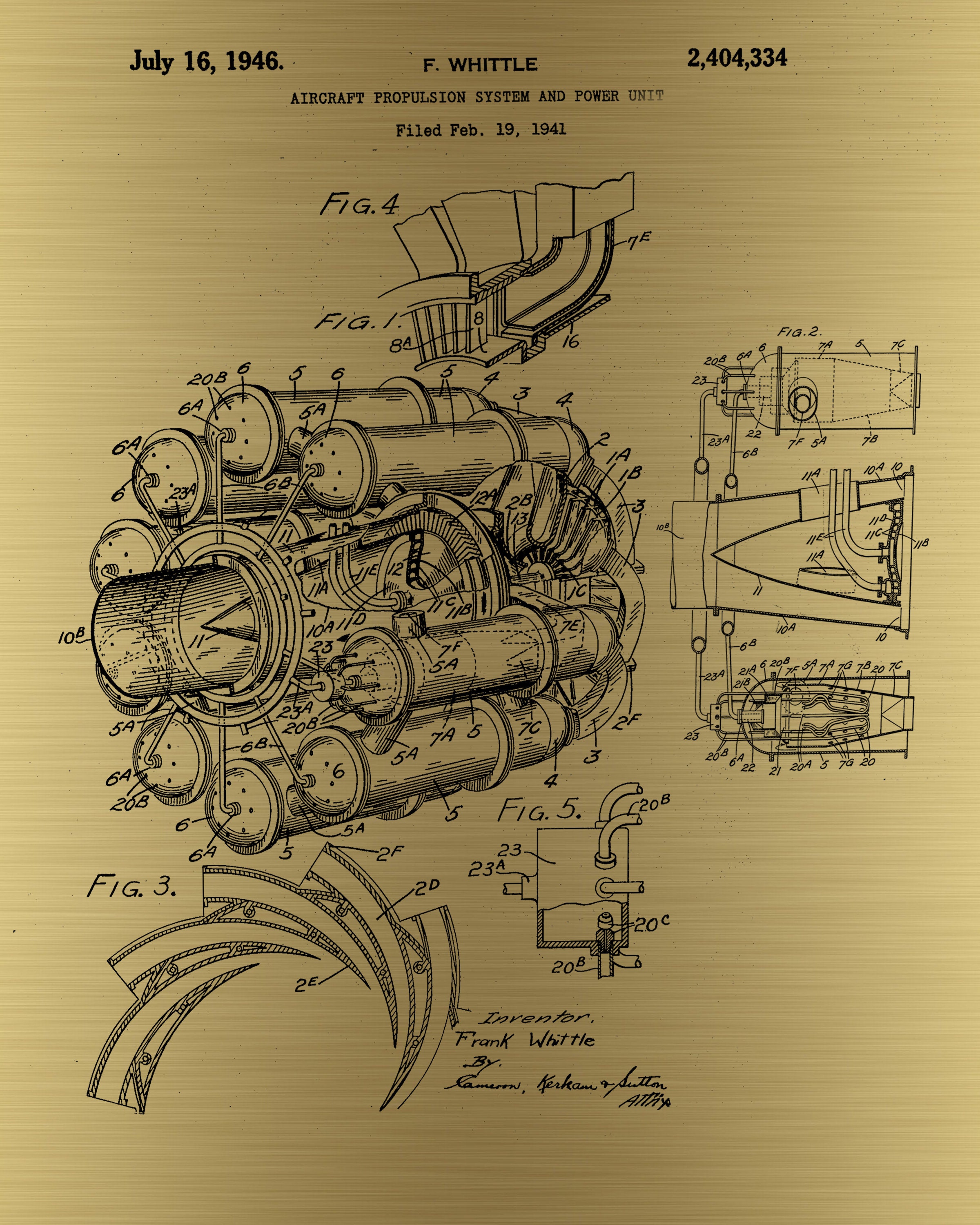 Aircraft Jet Propulsion Patent 1946 - Etsy