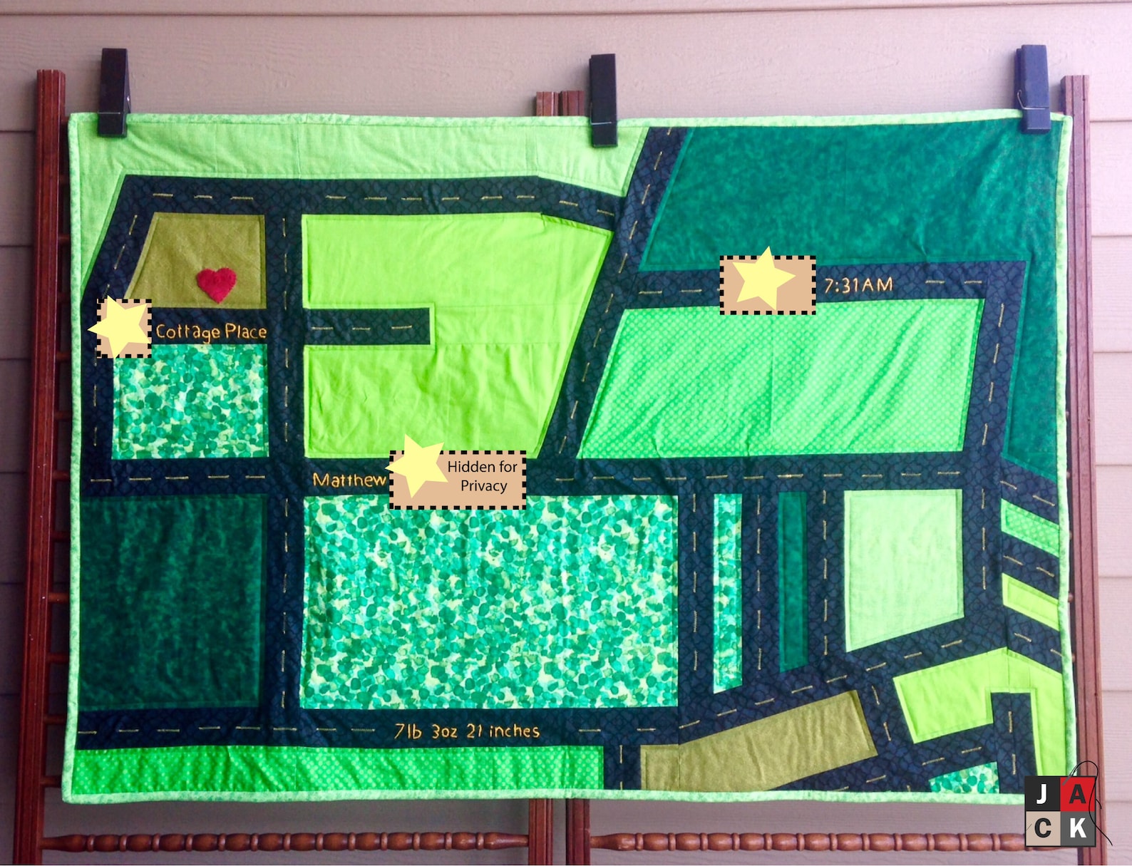 Custom Neighborhood Road Map Quilt. Map Baby Quilt. Road Blanket. Car ...